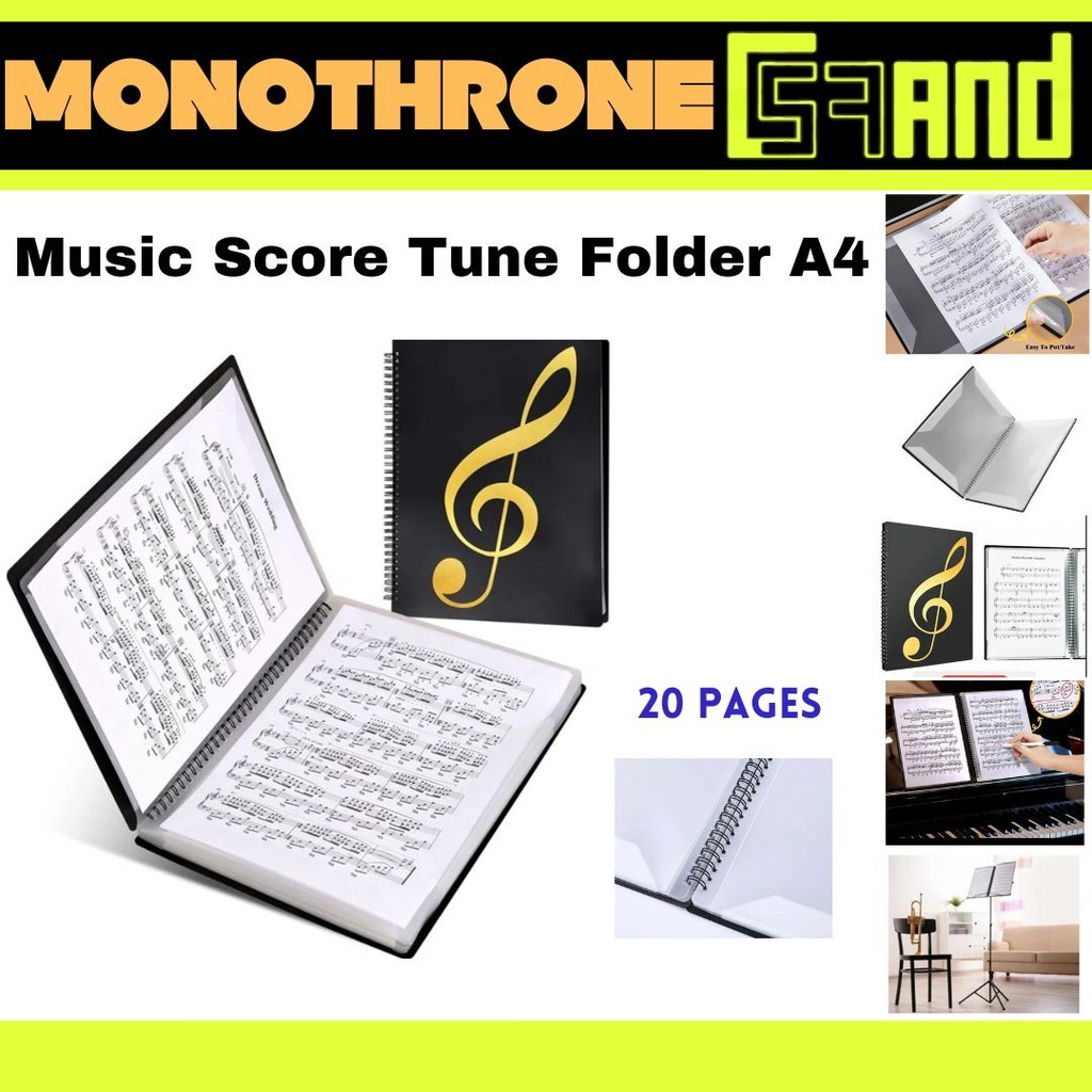 Paper File Storage Folder Note Sheet Piano Score Score Music Book Music ...