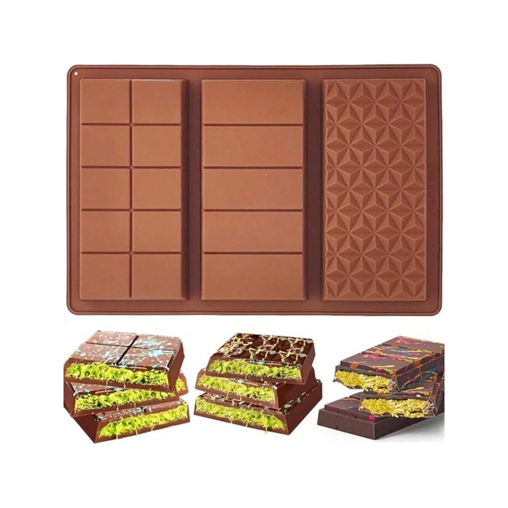 Chocolate Bar Mold, Food Grade Deep Large Silicone Chocolate Molds for ...
