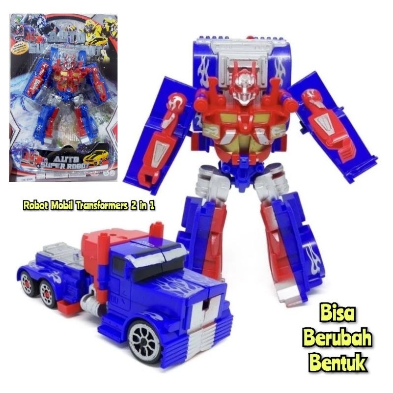 Mcc educational car shape changing transformers robot toy - Boy's robot ...