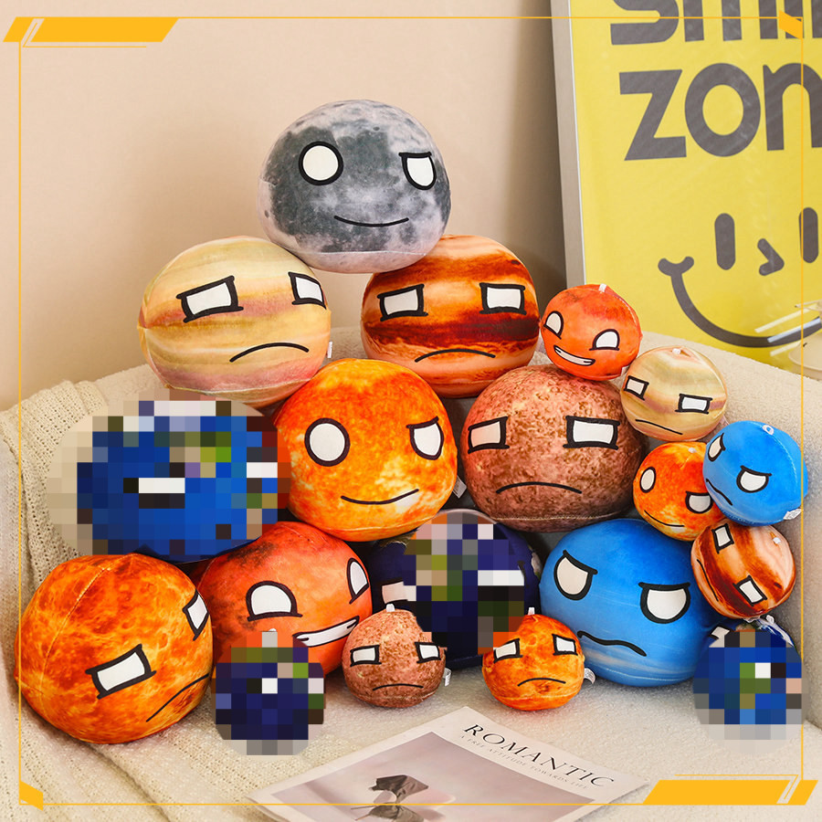 [Ready Stock Special Offer] Planet Dumpling Plush Toy Moon Sun Mars ...