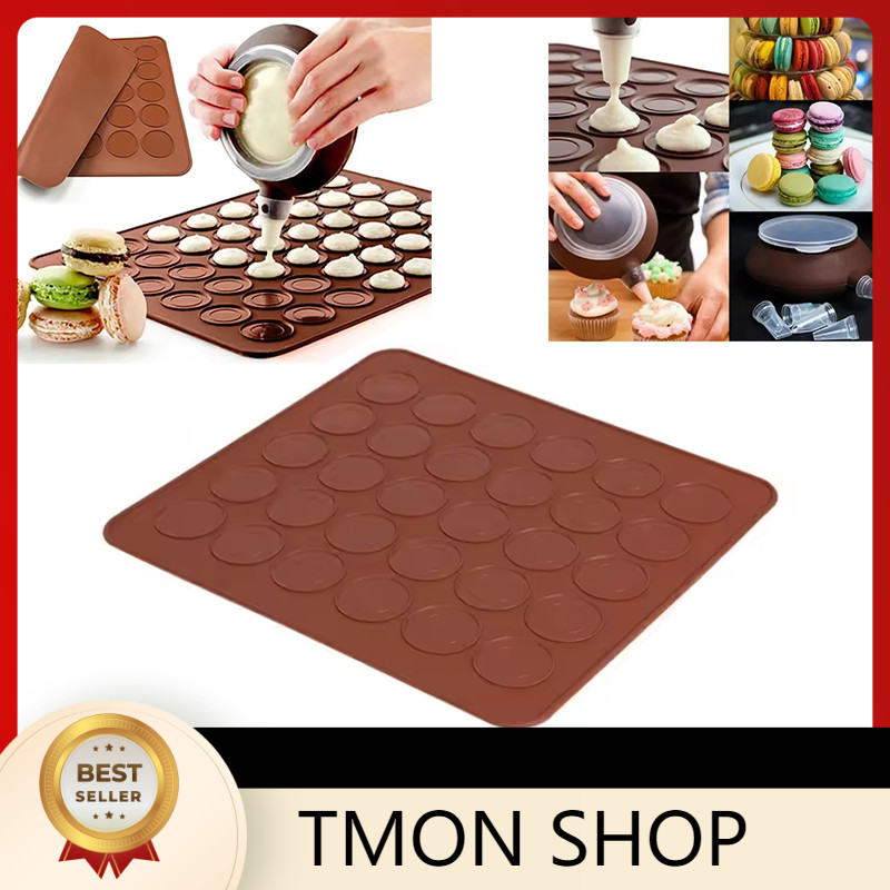 Macaroon Kit Macaron Silicone Mat Non-Stick Baking Mold Set 48/30 ...