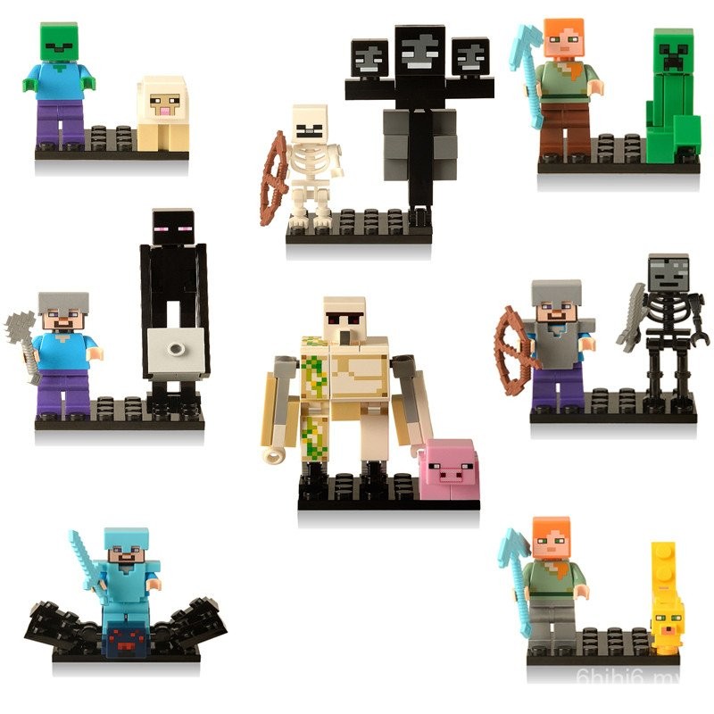 New Product Domestic Puzzle Minecraft Iron Puppet Steve Alex Zombie ...