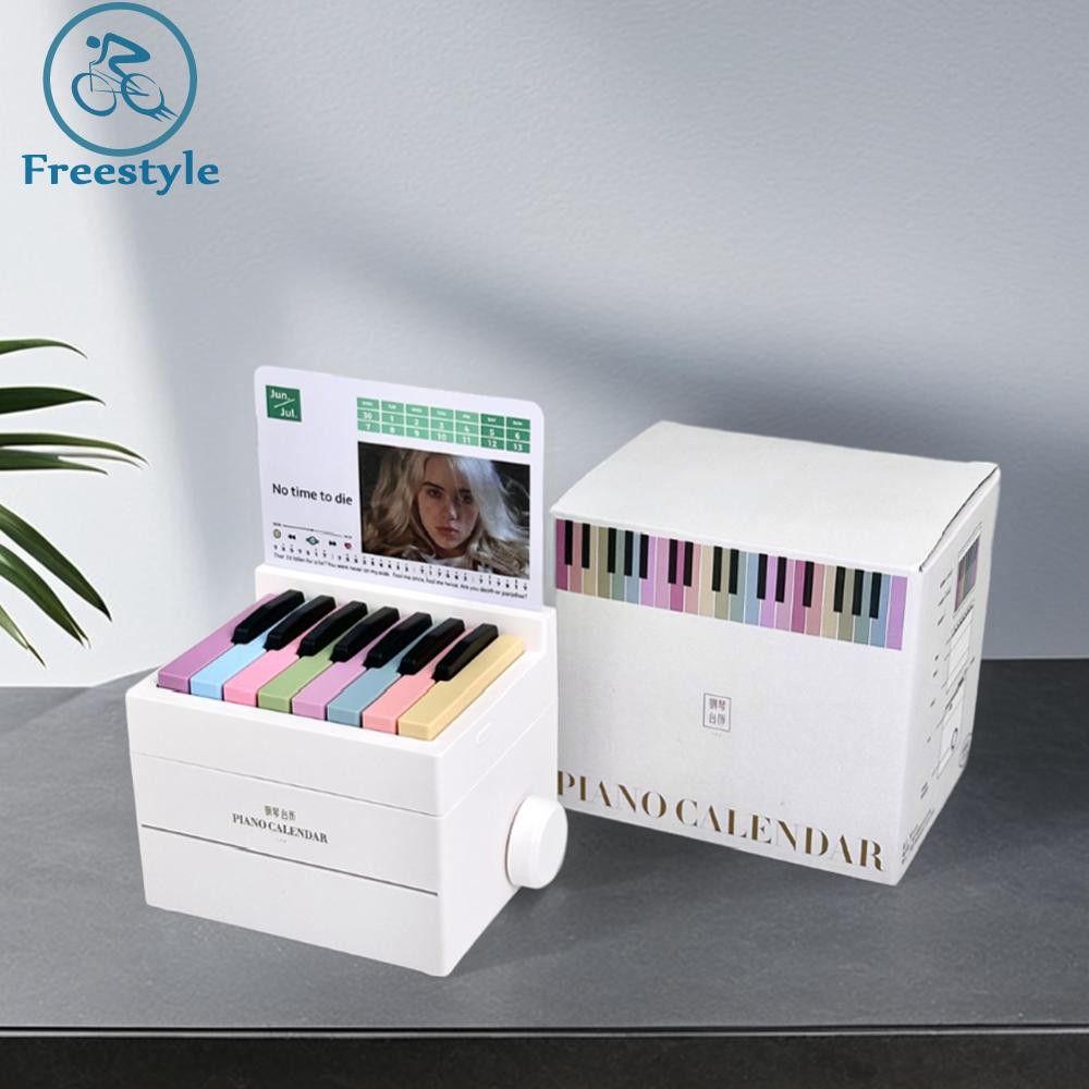 Piano Calendar 2025 Music Sheets Toy Playable Piano Desk Calendar Gifts ...