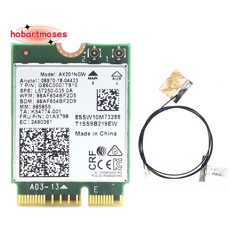AX201 AX201NGW WiFi Card WiFi 6 3000Mbps Bluetooth 5.1 WiFi Adapter for ...