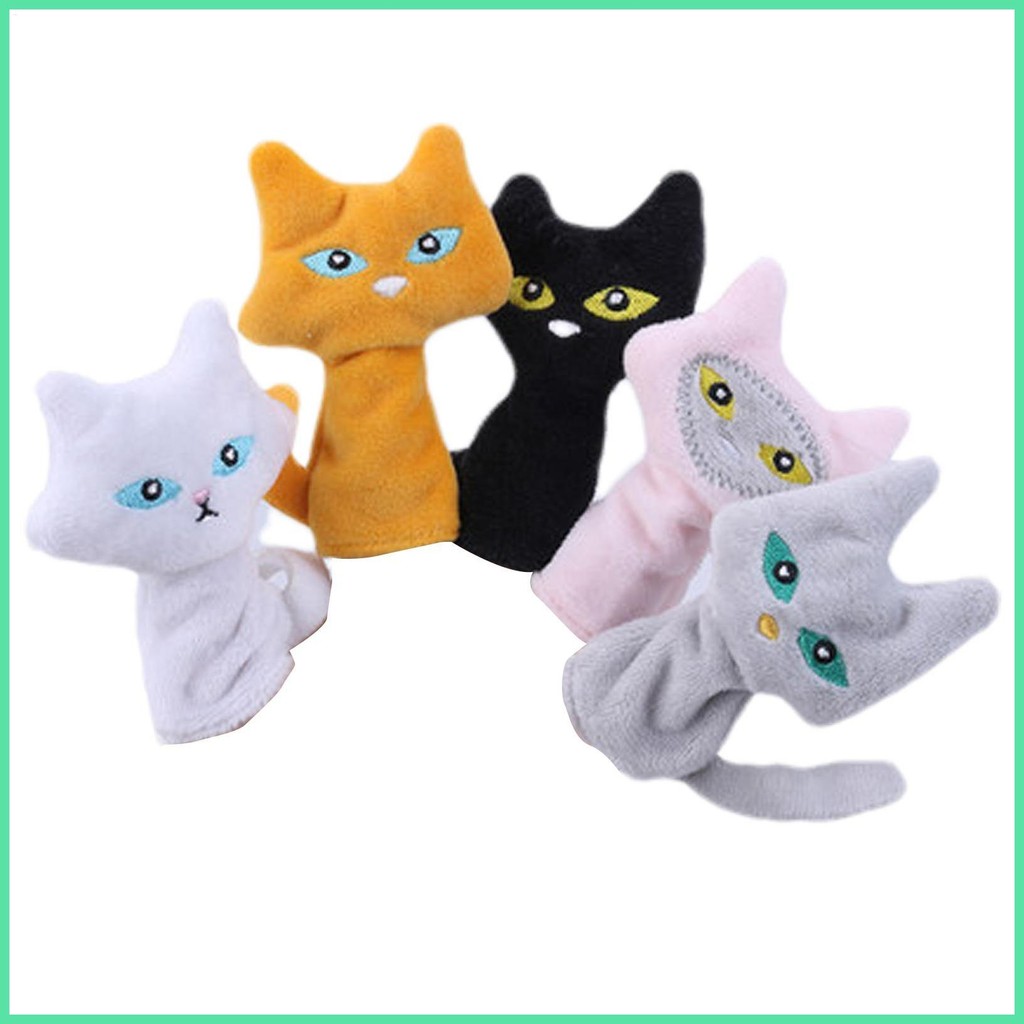 Finger Puppet 5 Pcs Animal Plush Puppets Mini Animal Puppets for Kids ...