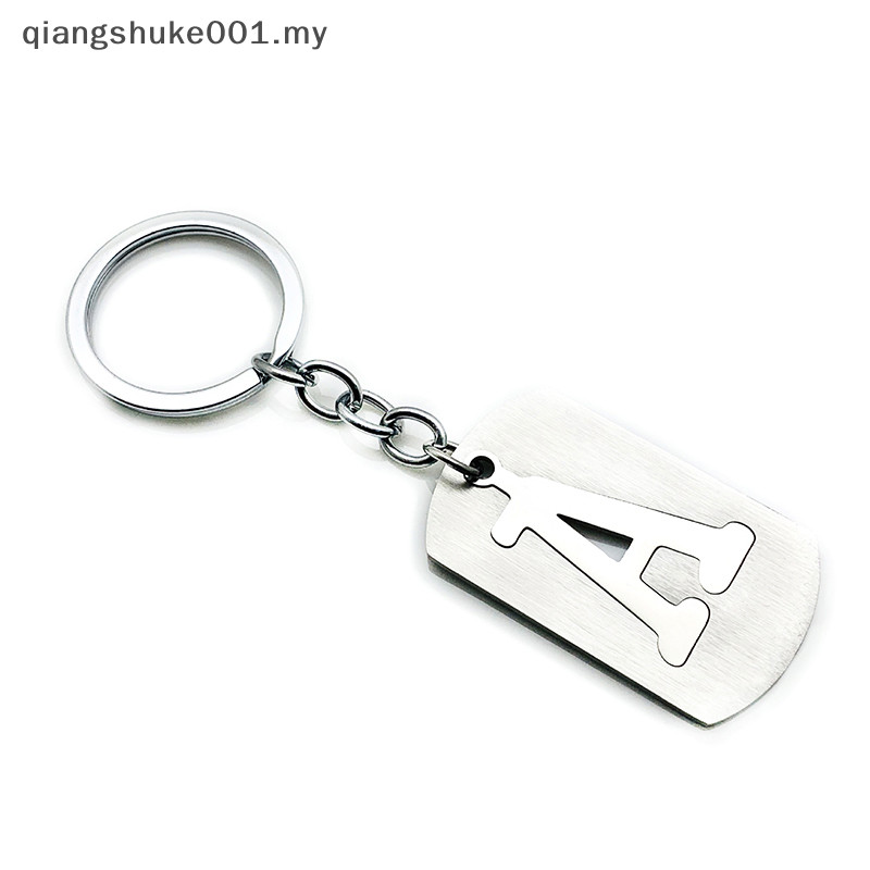 { MY Fashion } Stainless A-Z Letters Key Chain Charm 26 Letters ...