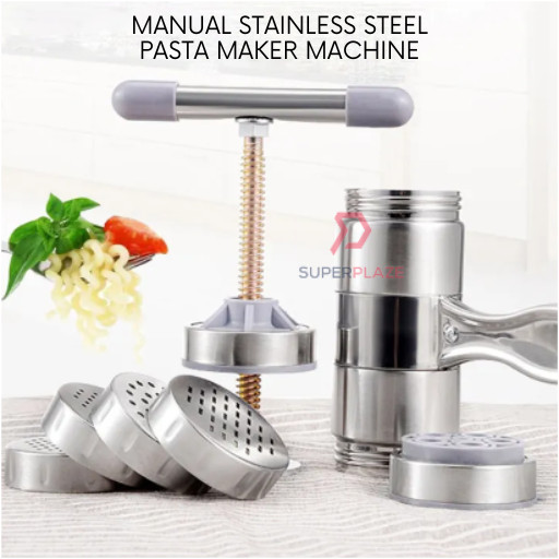 Manual Stainless Steel Pasta Maker Machine Puff Maker Ampia Spaghetti ...
