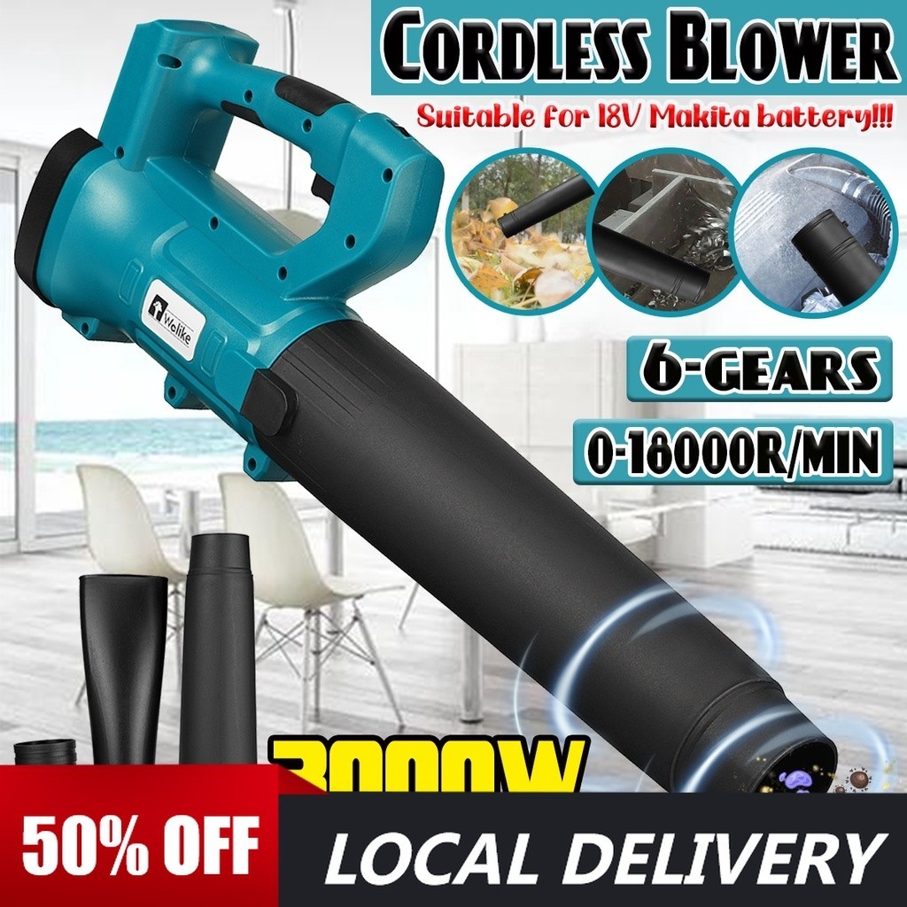 3000W Cordless Electric Air Blower Leaf Snow Blower Home Car Cleannig ...