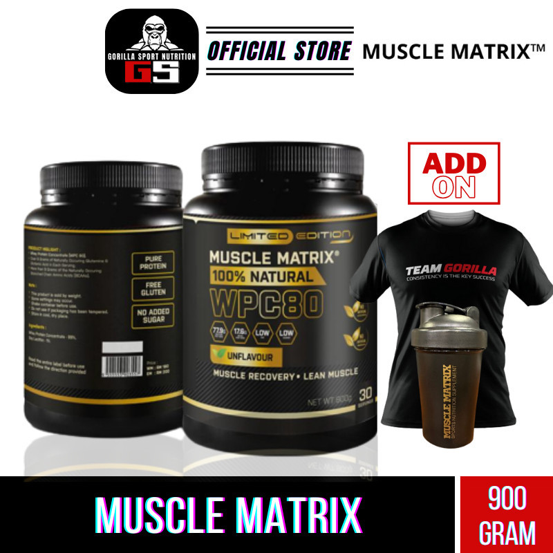 Muscle Matrix 100% Whey Protein Concentrate Dengdeng WPC (900g) | Shopee Malaysia