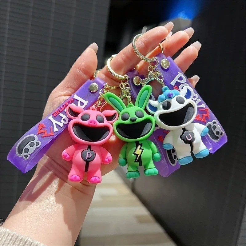 Smiling Critters PVC Keychain Poppy Playtime Horror Smiling Animal ...