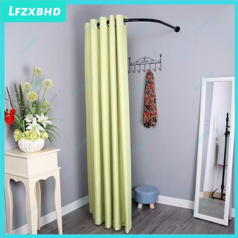 Clothing Store U-Shaped Fitting Room Display Rack Dressing Room Curtain ...