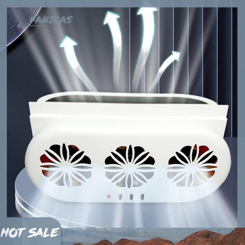 [Fanicas.my] Solar Auto Air Vent Cooling System 3 Fans Car Ventilator ...
