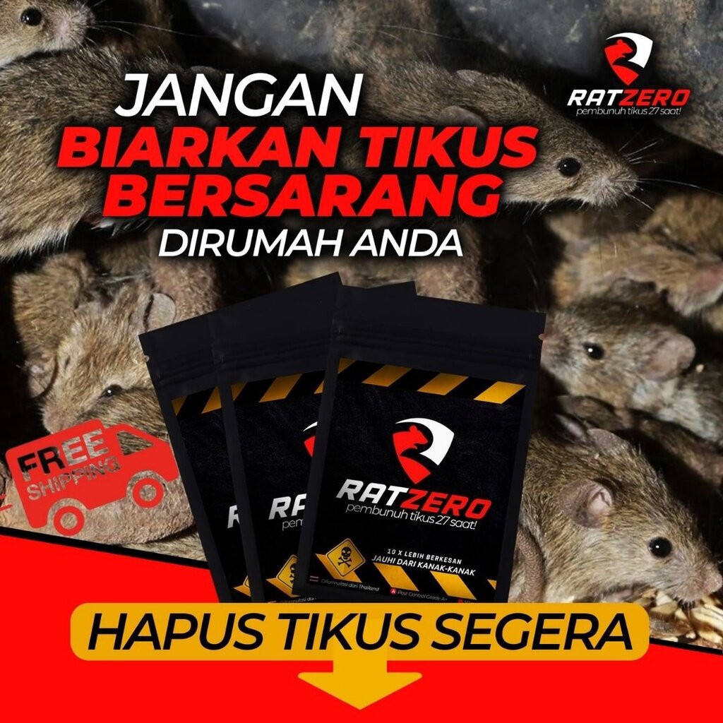 Racun Tikus Rat Zero Ubat Tikus Rat Killer Umpan Cencurut Racun Paling ...