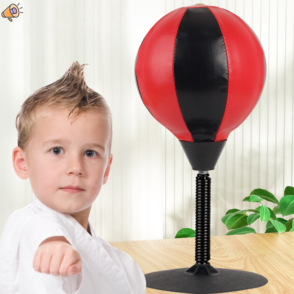 PU Desktop Punch Bag Desktop Speed Ball Boxing for Office Stress Relief ...