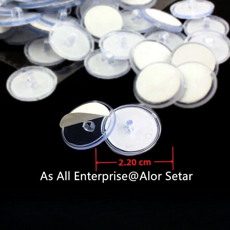 20Pcs Ceiling Strong Traceless Hooks / Adhesive Hook Small Disc Wall ...