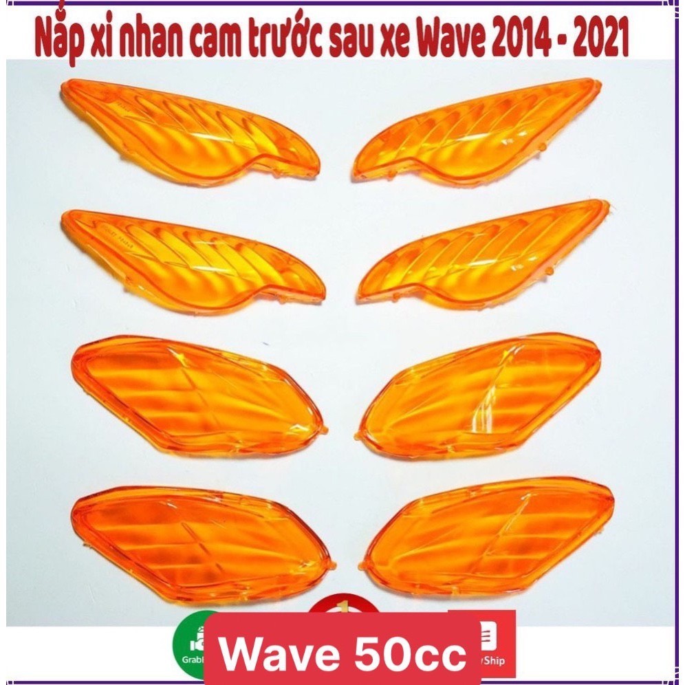 Beautiful Type 1 Orange Turn Signal Cover Mounted with Wave 50cc, Wave ...