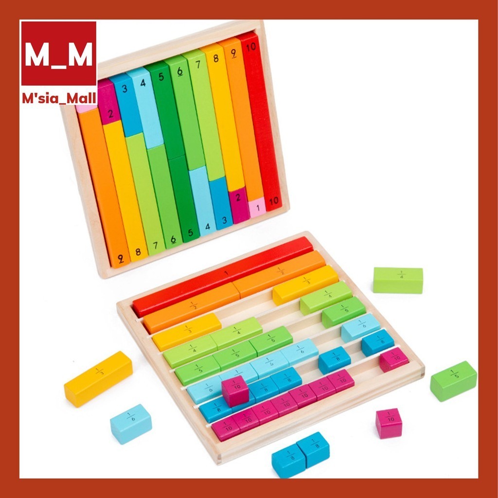 Number Learning Sticks Creative Math Learning Fun Kit Montessori ...