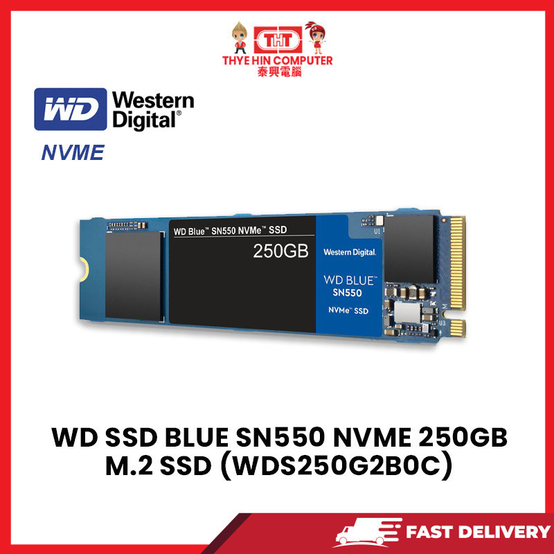 WD CSSD BLUE SN550 NVNE 250GB M.2 SSD (WDS250G2B0C) | Shopee Malaysia