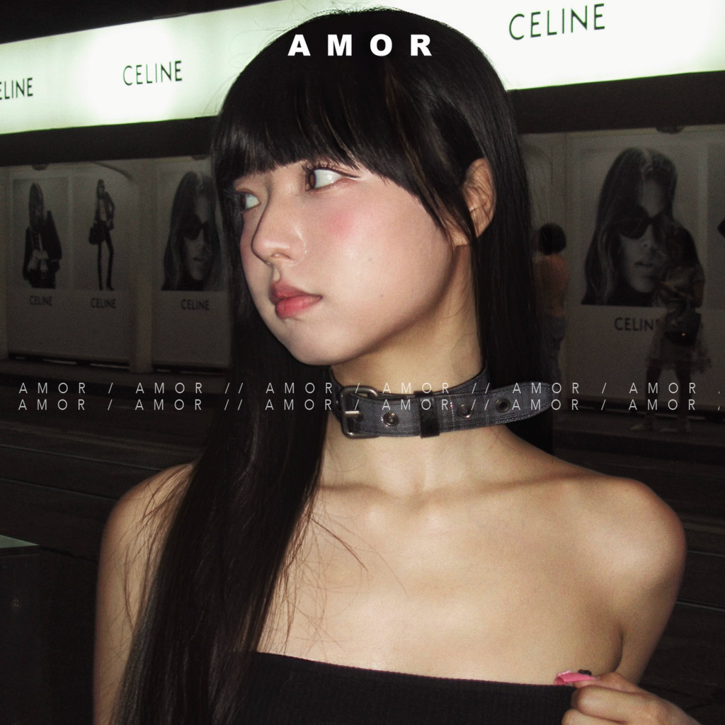 Original design with black bold dark gray checkered spicy girl leather ...