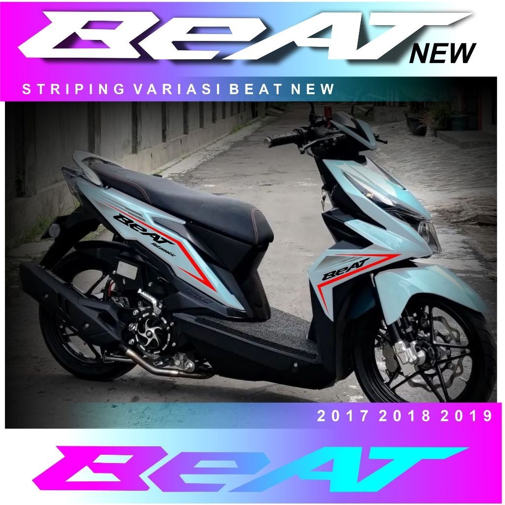 Sticker STRIPING BEAT NEW ESP SIMPLE Variation PRINTING HONDA BEAT NEW ...