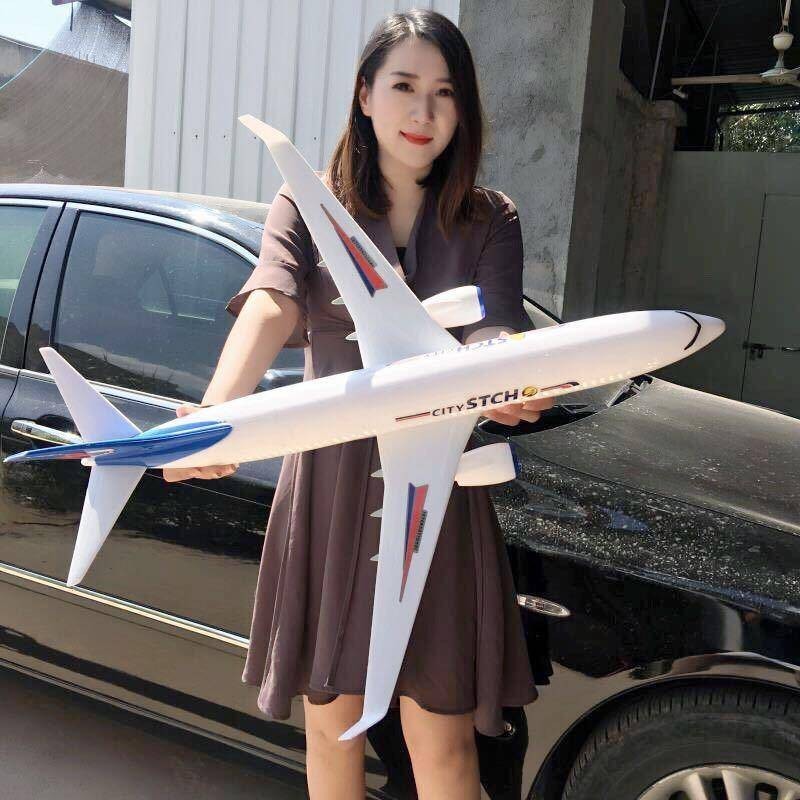 Aeroplane Toy Jumbo Music Lights Airbus Passenger Jet Model Inertial ...