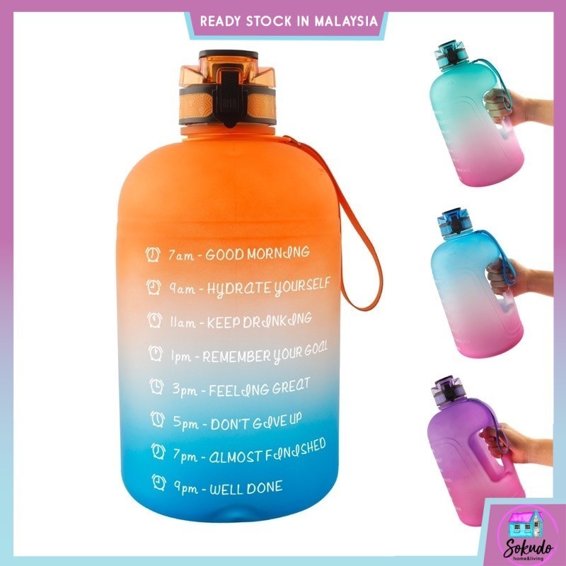 3.78L Water Bottle with Straw Big Water Bottle Hold Your Phone ...