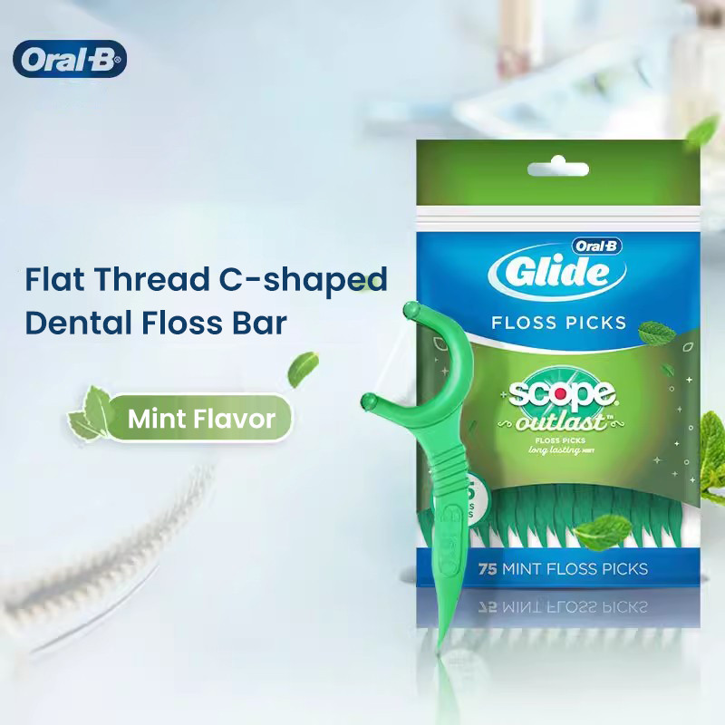 Oral B Mint C-shaped Floss Pick 75Pcs | Shopee Malaysia