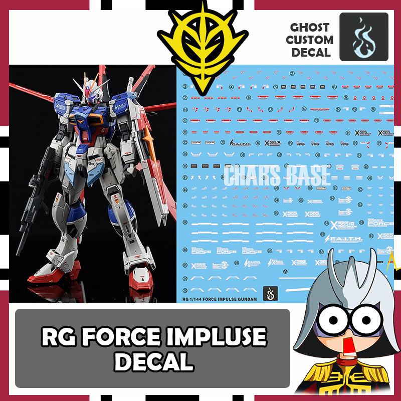 COPY GHOST DECAL RG FORCE IMPULSE DECAL | Shopee Malaysia