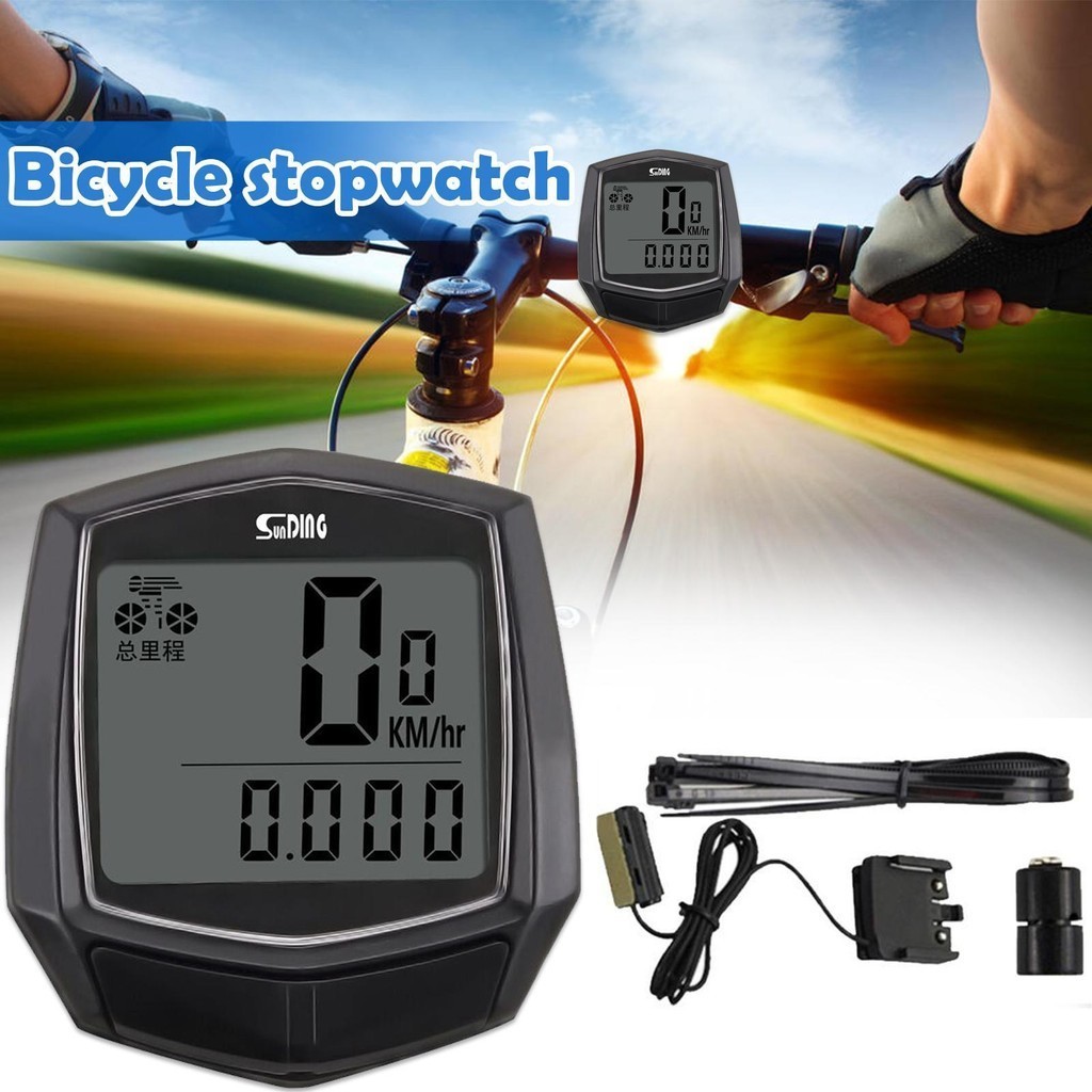 Waterproof Lcd Bicycle Speedometer With Exercise Timer Digital Speed ...