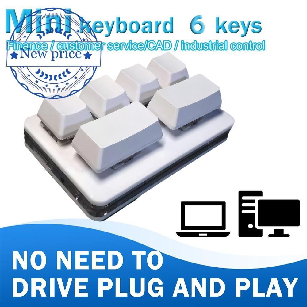 Programmable Mechanical Keyboard 6key Onehanded Osu Keypad With Copy ...