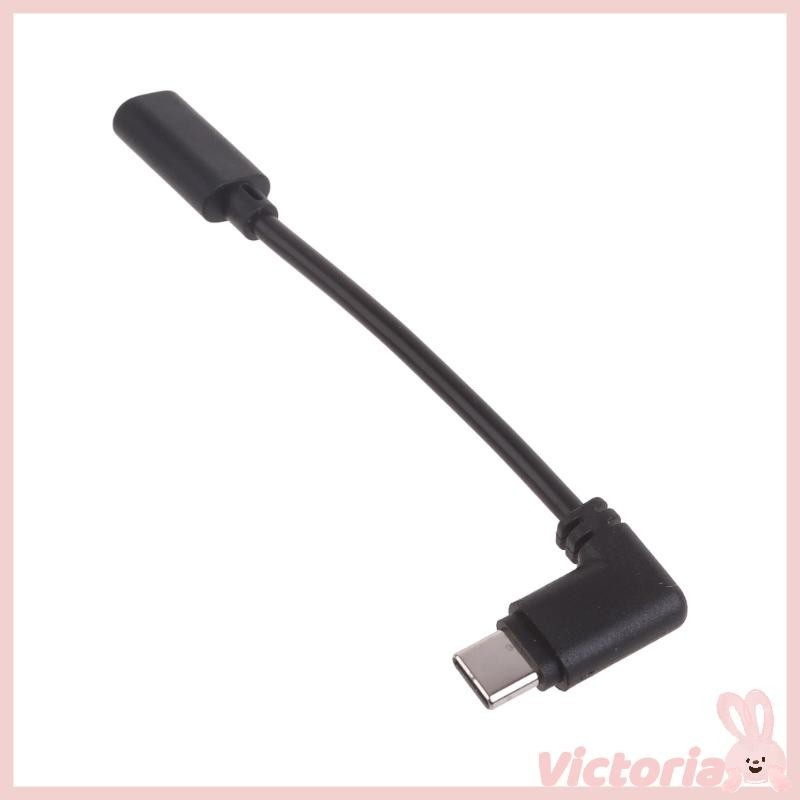 VIC 90 Degree Micro USB to Type-C Converter Cable Female to Male ...