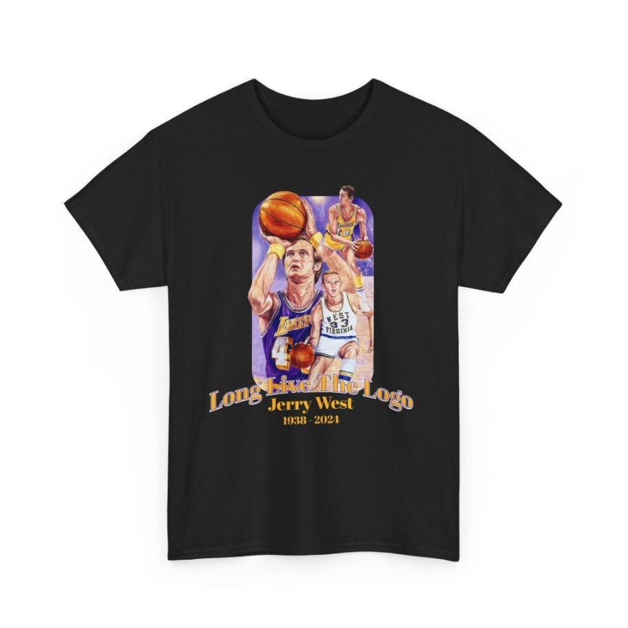 Jerry West T Shirt, 1938-2024 Memorial Shirt, RIP Jerry West, NBA Shirt ...
