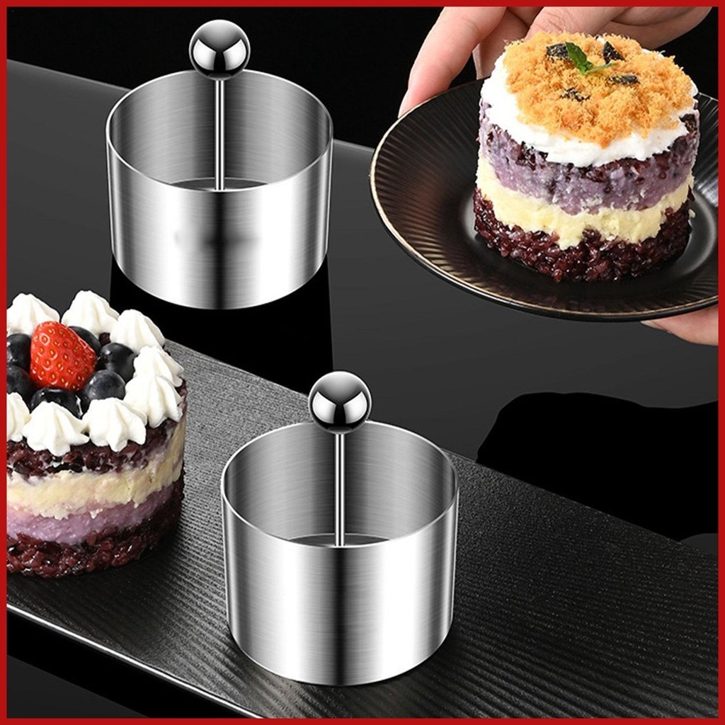 Cake Rings for Baking Pancake Mold Stainless Steel Cake and Rice Shaper ...