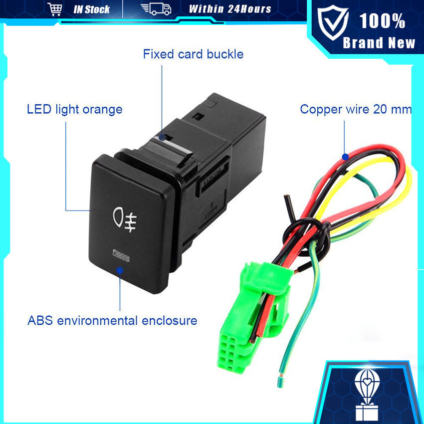 Universal Toyota Fog Light Switch Button Front Dashboard Fog Led Light ...