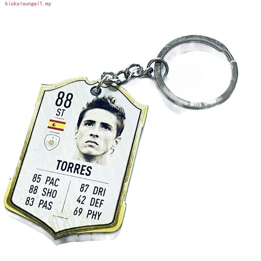 KICKSLOUNGEL Football Keyring, Mbappe De Bruyne Soccer Key Chain ...
