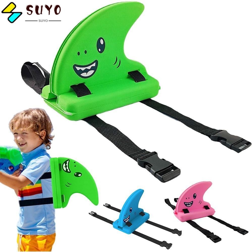 SUYO Shark Fin Swimming Aid, Adjustable Belt Dual Airbags Swimming ...