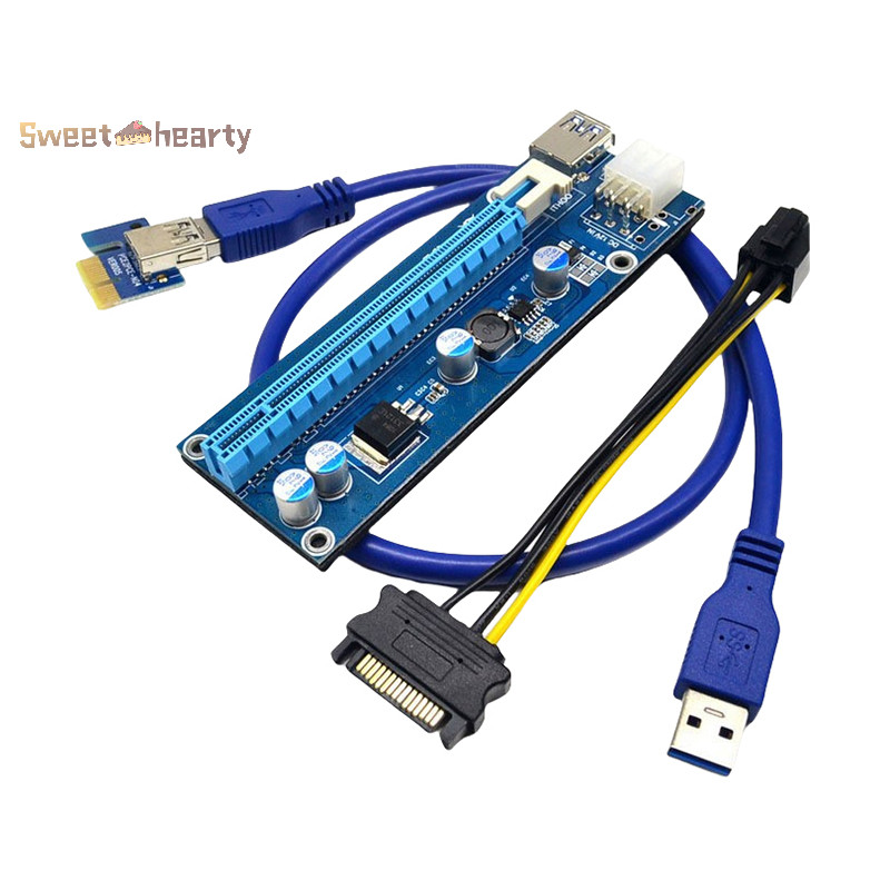 [Sweethearty] Newest VER009 USB 3.0 PCI-E Riser VER 009S Express 1X 4x ...