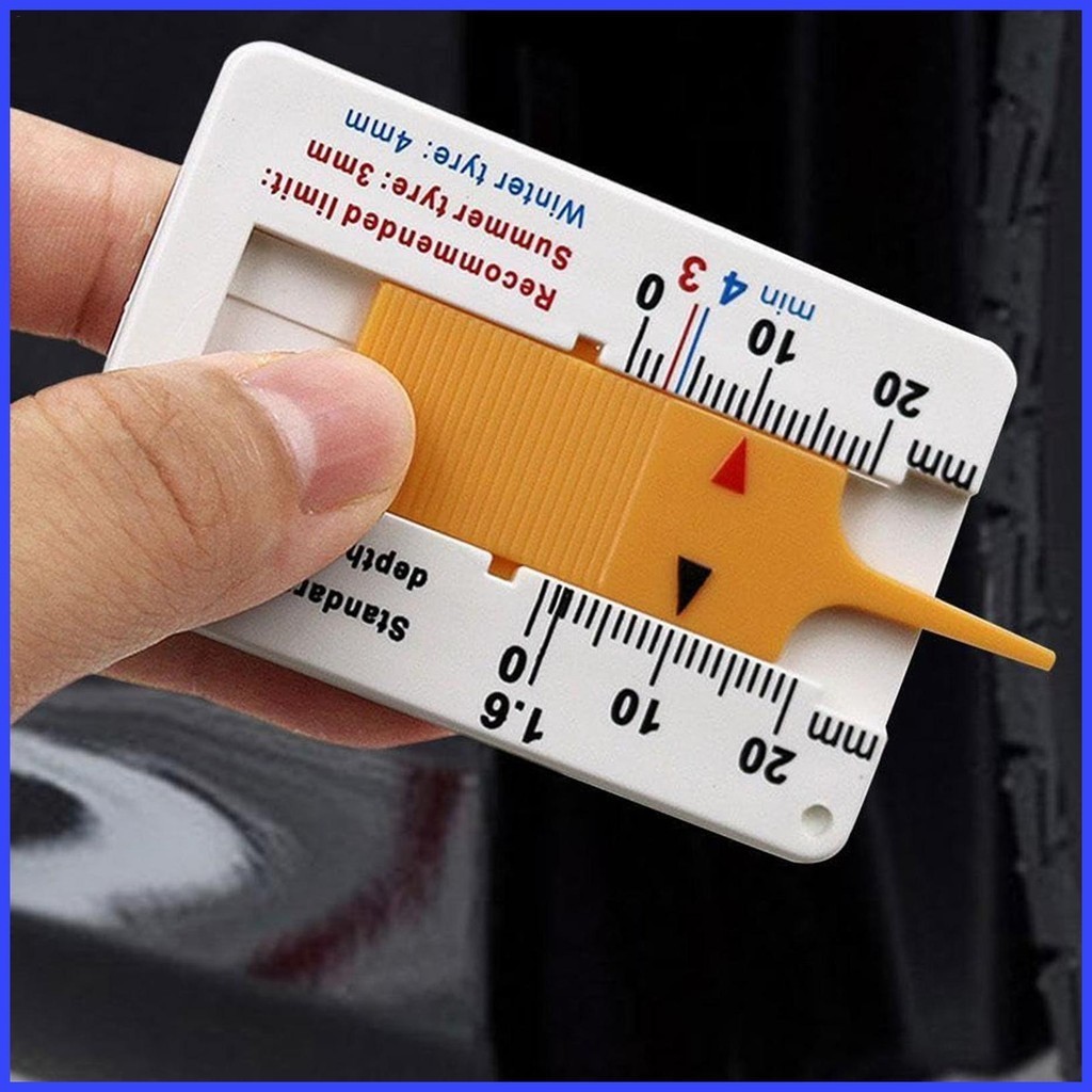Tire Depth Gauge 0-20 mm Tyre Gauge Easy Reading Gauge Tire Tread Depth ...