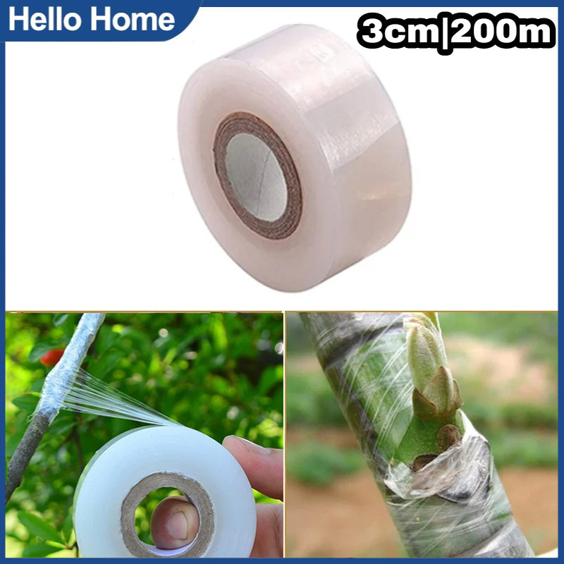 3cm|200m Nursery Grafting Tape Stretchable Moisture Fruit Tree Grafting Film Plastik Graft Tape ...