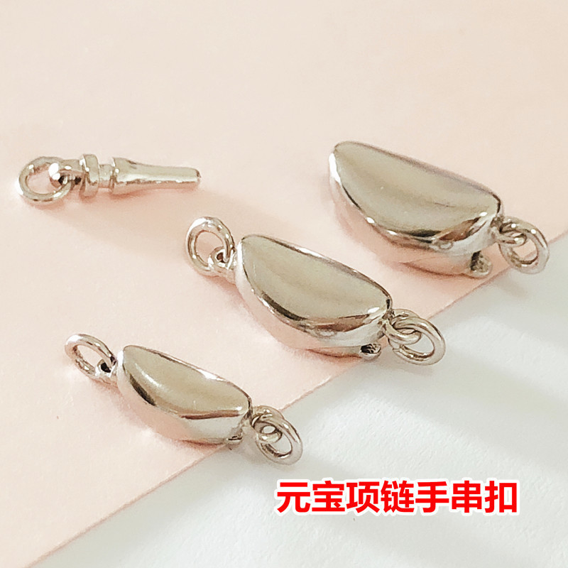 Ingot Bracelet Button S925 Sterling Silver Button Pearl Silver Accessories Pearl Bracelet ...