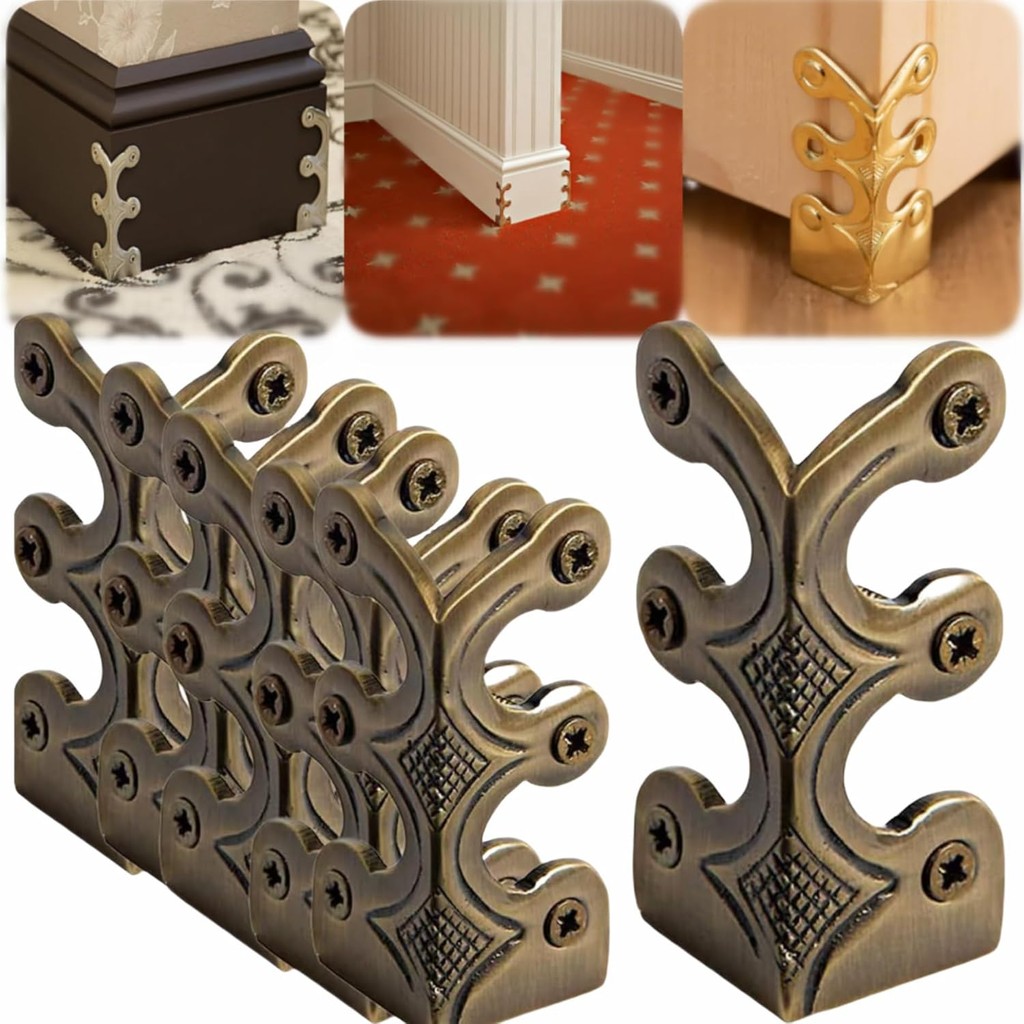 Skiffers Baseboard Corner Protectors,Solid Brass Skirting Board Corner ...