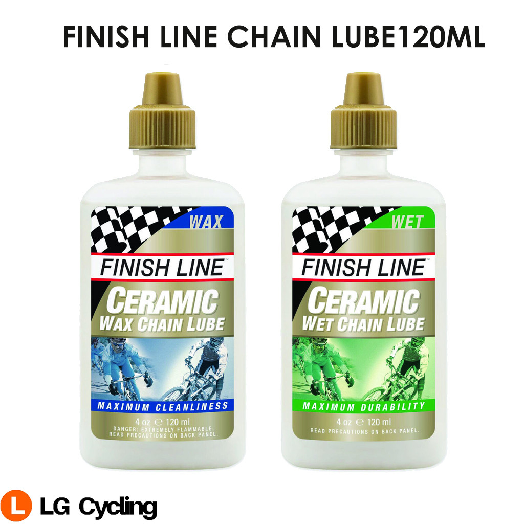 Finish Line Ceramic Chain Lube 120ml Roadbike Chain MTB Wet/Wax Chain ...