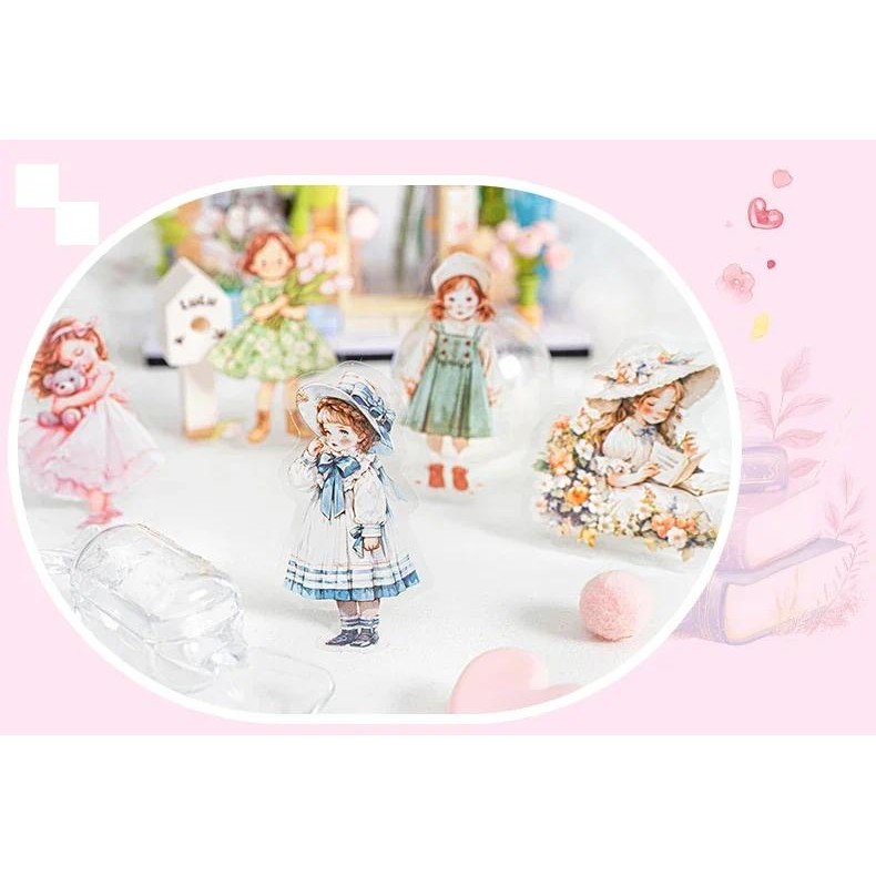 JIANWU Small World Series Kawaii Girl Character Landscape Material ...