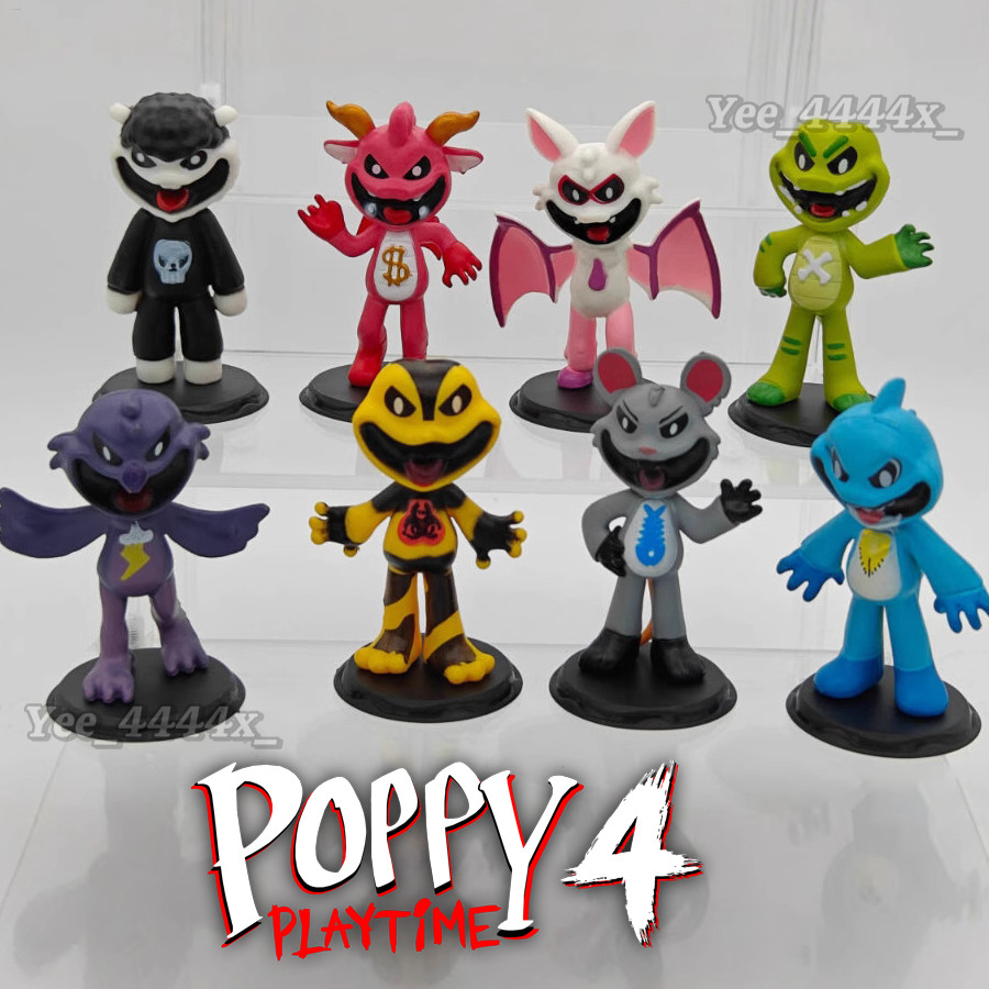 Poppy Playtime Chapter 4 Action Figures Set Horror Game Character PVC ...