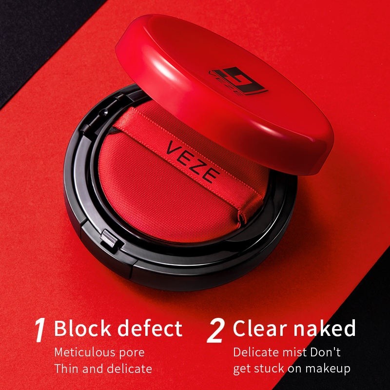 VEZE Natural Transparent Nude Makeup Air Cushion Foundation BB Cream ...