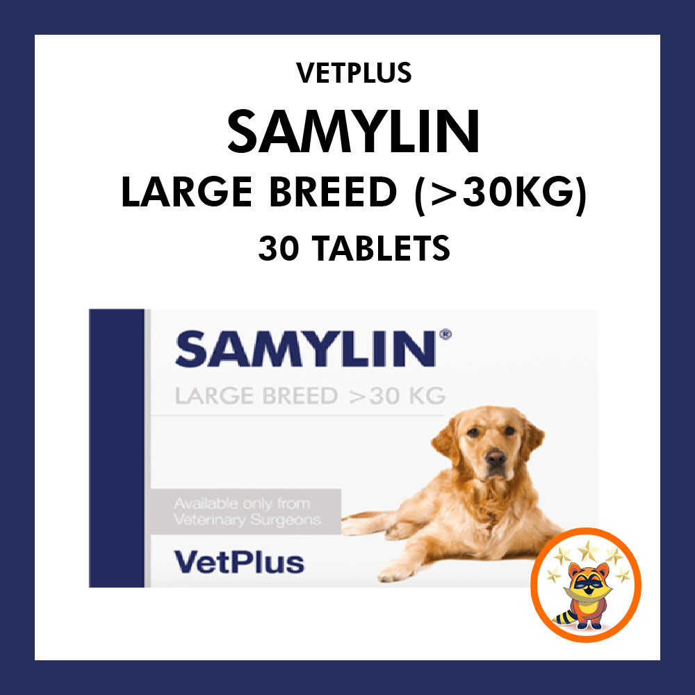 Vetplus SAMYLIN® Large Breed Dog Canine Liver Hepatic 30 Tablets ...