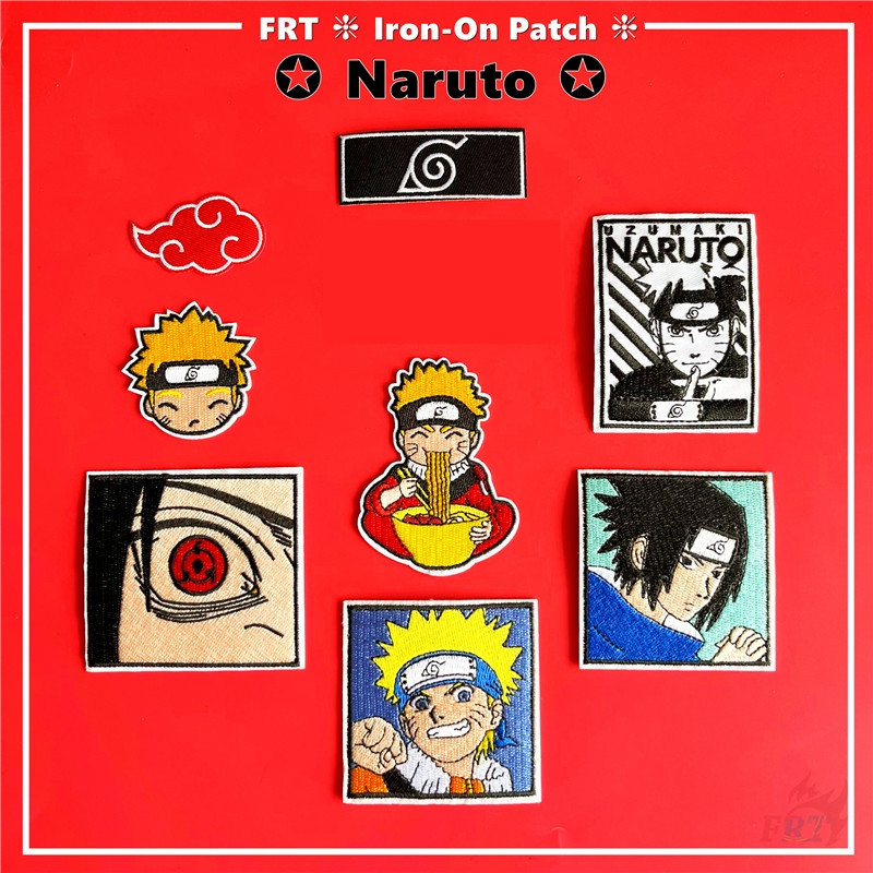 ☸ Naruto - Anime Iron-on Patch ☸ 1Pc Sasuke Akatsuki Sharingan DIY Sew ...