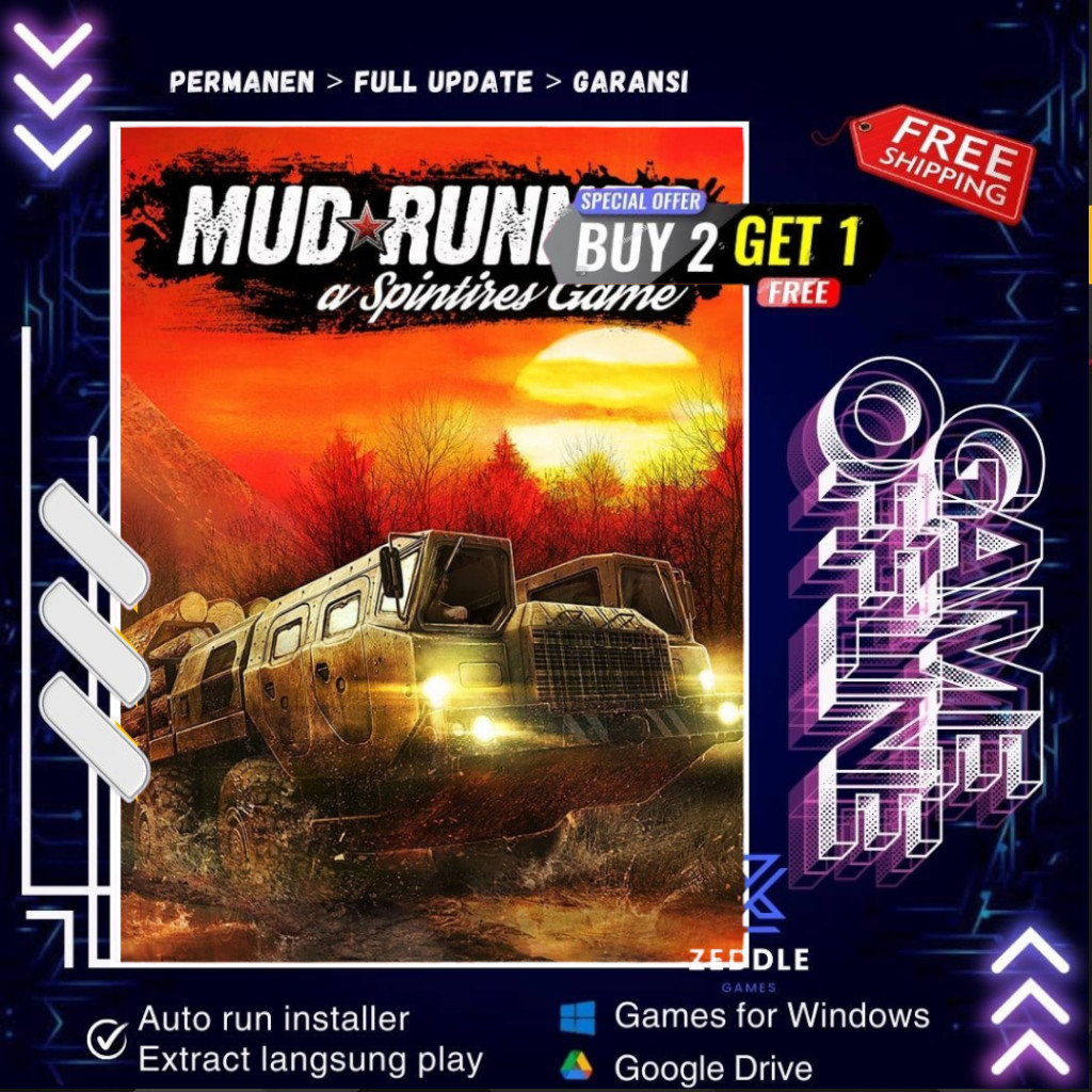 Spintires MUDRUNNER - PC GAME - LAPTOP GAME - PC GAME OFFLINE | Shopee ...