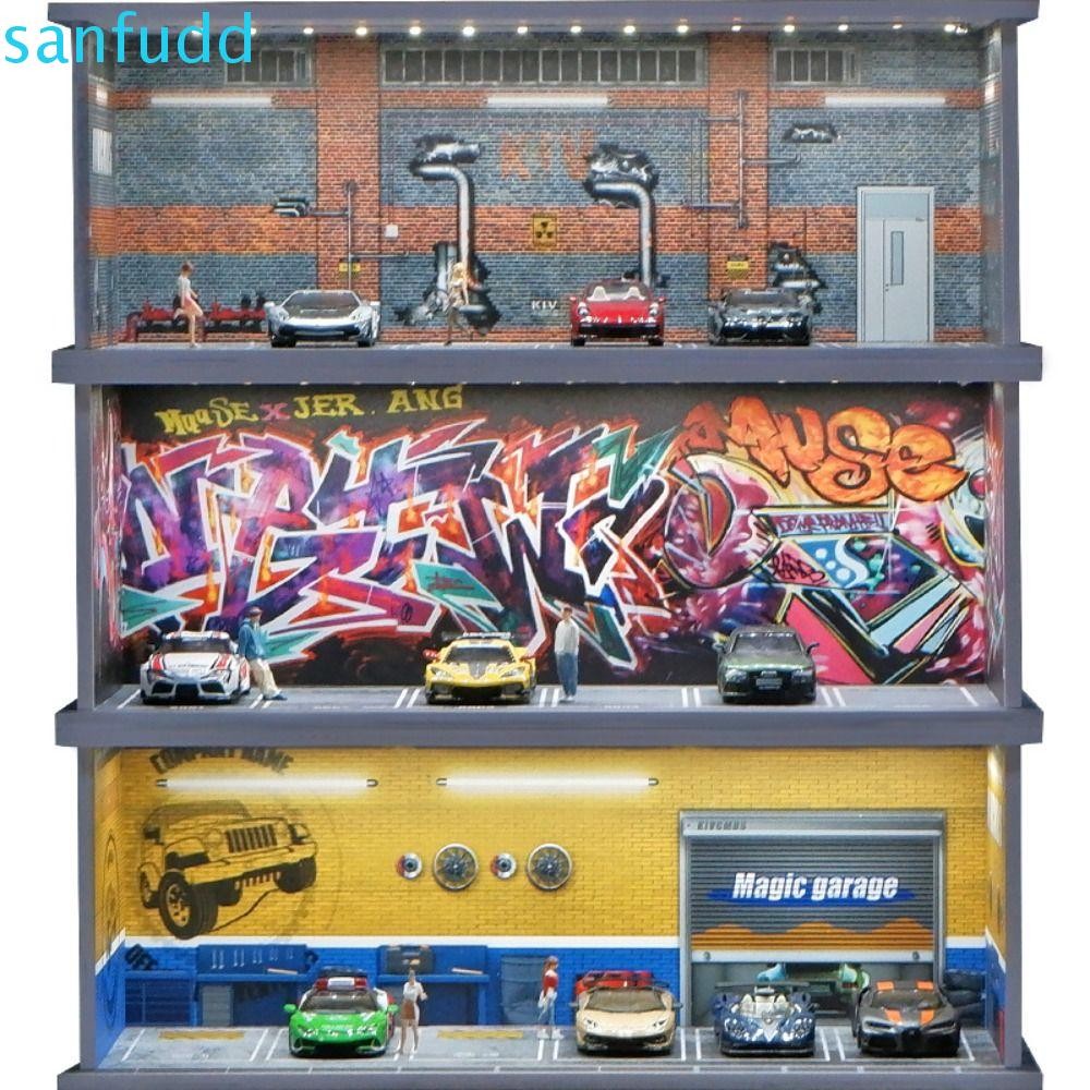 SANFUDD Parking Lot Model, Simulation Miniature Garage Scene Model ...