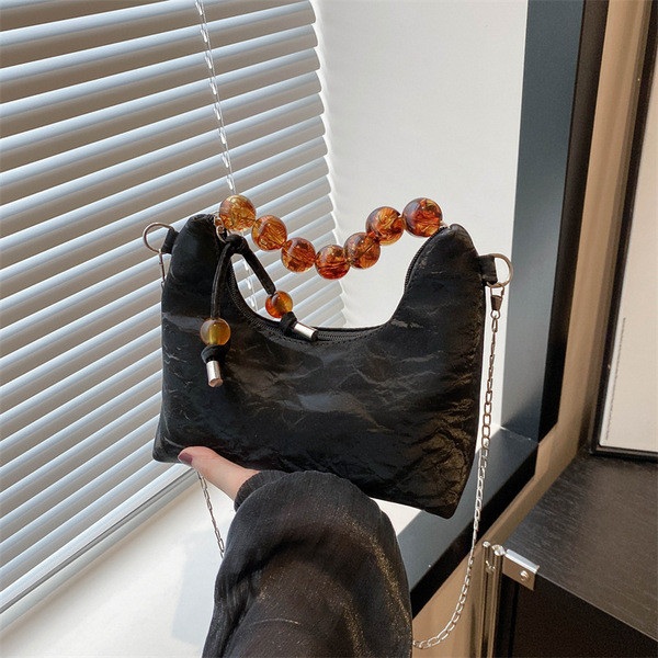 totebag Tekstur warna murni beg tangan manik sederhana dan lembut 2024 ...